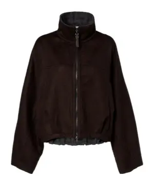Brunello Cucinelli Stand Collar Cropped Jacket