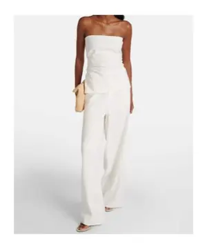 SIR. Linen-blend Tube Top
