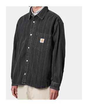 Carhartt Work In Progress Stripe-pocket Cotton Shirt