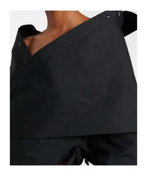 Balenciaga Off-shoulder Cotton Wrap Top