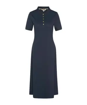 Barbour Celeste Polo Midi Dress - Navy Blue