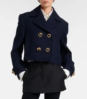 Balenciaga Double-breasted Wool Jacket