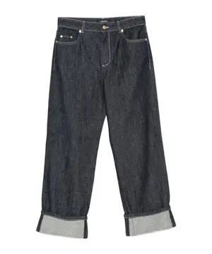Max Mara Poggio Turn-up Hem Jeans - Black