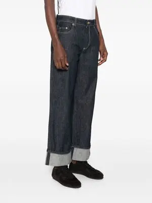 Max Mara Poggio Turn-up Hem Jeans - Black