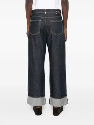 Max Mara Poggio Turn-up Hem Jeans - Black