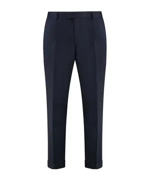 Hugo Boss Wool Blend Trousers - Blue