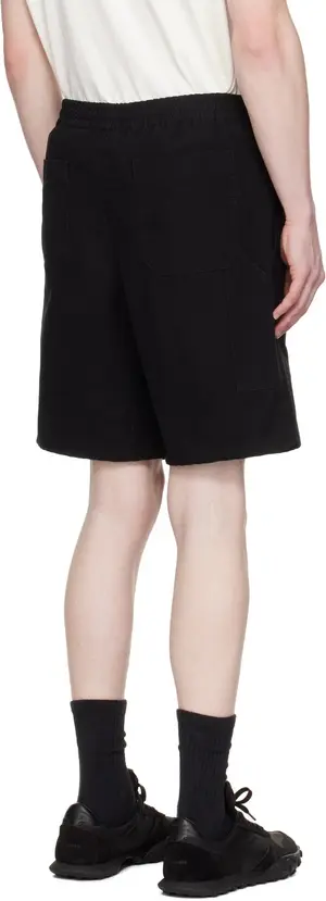 A.p.c. Norris Elastic-waist Bermuda Shorts - Black
