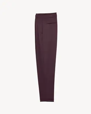 Saint Laurent Pleated Belted Trousers