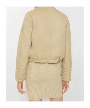 Burberry Shearling Collar Gabardine Jacket