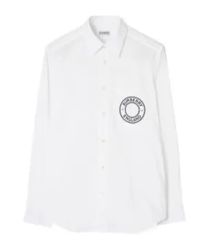 Burberry Logo Graphic Cotton Shirt - White
