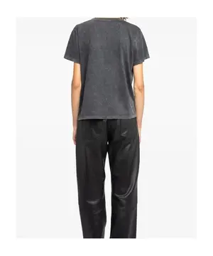 Zadig&Voltaire Alys T-shirt With Rhinestone Embroidery - Black
