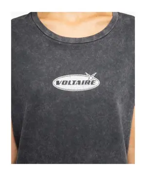 Zadig&Voltaire Alys T-shirt With Rhinestone Embroidery - Black