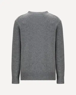Burberry Ekd Intarsia-knit Crewneck Jumper - Grey
