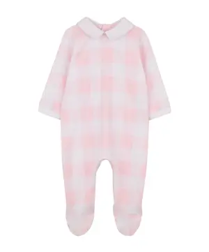 Marc Jacobs Checked-pattern Collared Babygrow Set