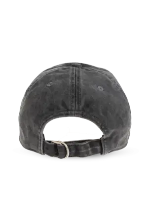Acne Studios Cotton Baseball Cap With Graffiti Print