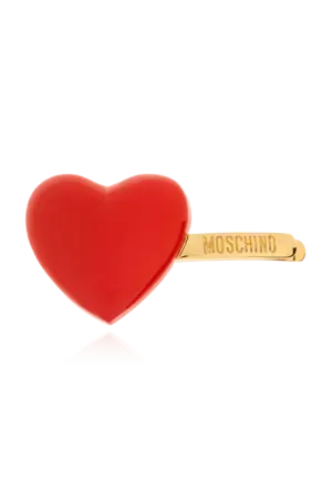 Moschino Heart Motif Hair Clip