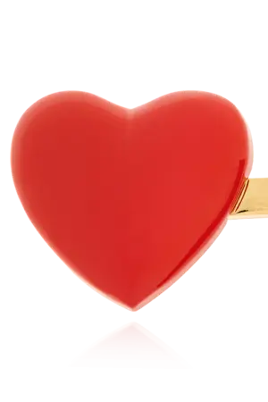 Moschino Heart Motif Hair Clip
