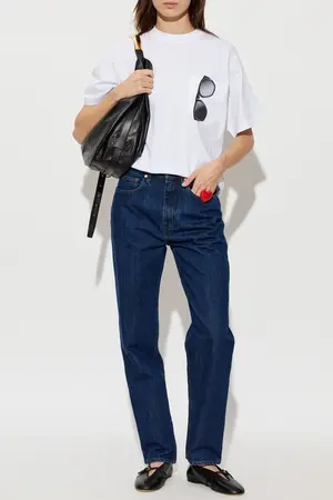 Moschino T-shirt With Sunglasses Print Pocket