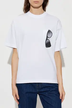 Moschino T-shirt With Sunglasses Print Pocket