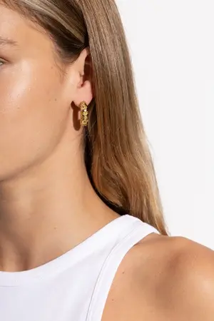 Kate Spade New York Banana Motif Hoop Earrings