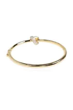 Kate Spade New York Crystal Embellished Knotted Bangle Bracelet