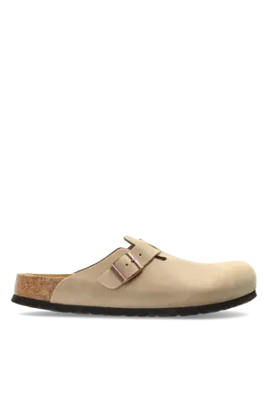 BIRKENSTOCK Utti Slip-on Suede Mules - Brown
