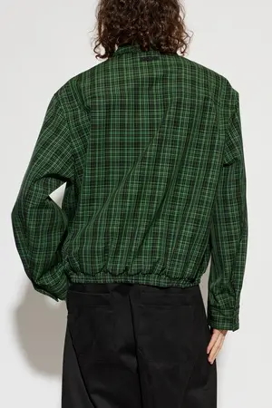 Marni Plaid Wool-cotton Blend Jacket