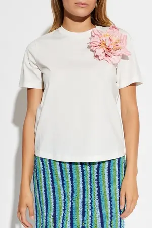 Tory Burch T-shirt With Appliqu