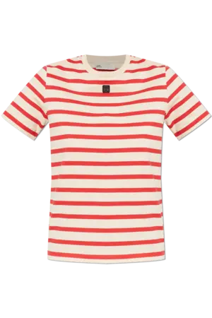 Tory Burch Striped Pattern T-shirt - Red
