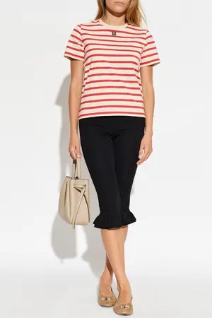 Tory Burch Striped Pattern T-shirt