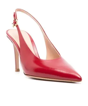 GIANVITO ROSSI Pointed High-heeled Sandals - Deep Red