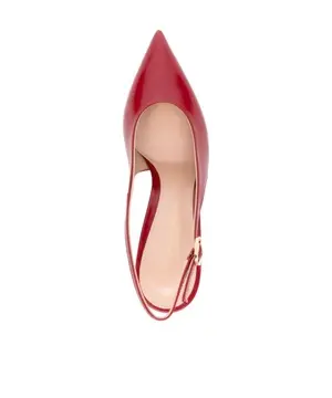 GIANVITO ROSSI Pointed High-heeled Sandals - Deep Red