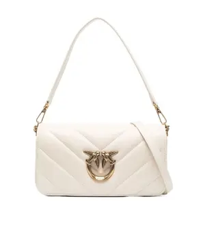 Pinko Flip Shoulder Bag - White