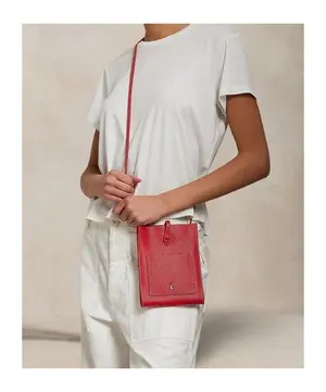 Polo Ralph Lauren Pebbled Leather Crossbody Bag