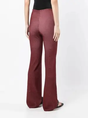 DION LEE Lock Slit Flared Pants