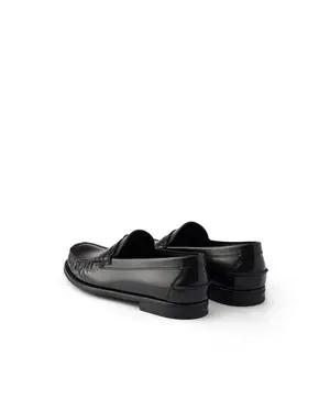 Prada Brushed Leather Loafers