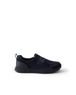Prada Braided Leather And Mesh Loafers - Blue
