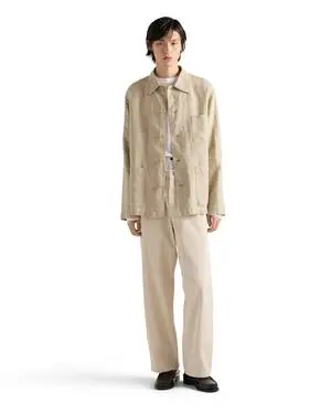 Prada Single-breasted Linen Jacket