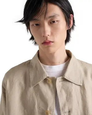 Prada Single-breasted Linen Jacket