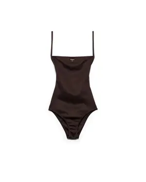Prada Interlock Knit One-piece Swimsuit