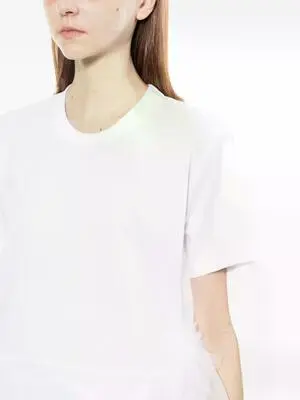 Noir Kei Ninomiya Ruffled Tulle Trim T-shirt