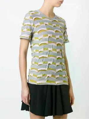 Junya Watanabe Comme Des Garçons Striped Panel T-shirt