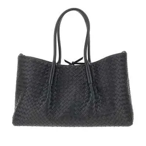 Bottega Veneta Reversible Leather Tote Bag - Black