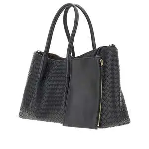Bottega Veneta Reversible Leather Tote Bag - Black