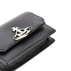 VIVIENNE WESTWOOD Grain Faux Leather Business Cardholder