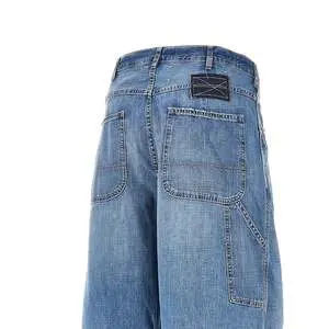 MAISON MARGIELA Washed Denim Wide Leg Jeans
