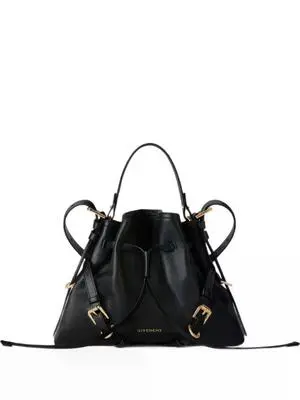 Givenchy Small Voyou Leather Bucket Bag - Black