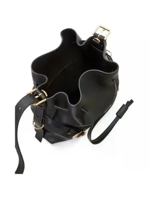 Givenchy Small Voyou Leather Bucket Bag - Black