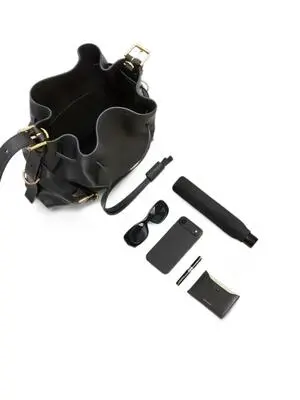Givenchy Small Voyou Leather Bucket Bag - Black