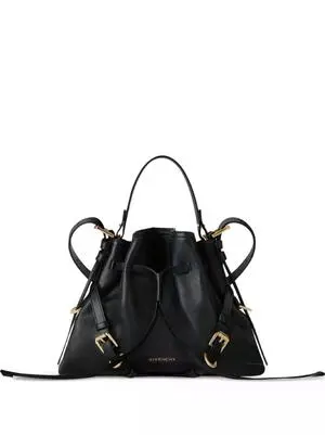 Givenchy Small Voyou Leather Bucket Bag - Black